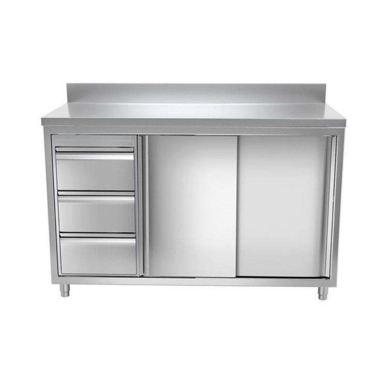 Commercial Kitchen Equipment Stainless Prep Table NSF Stainless Steel ...