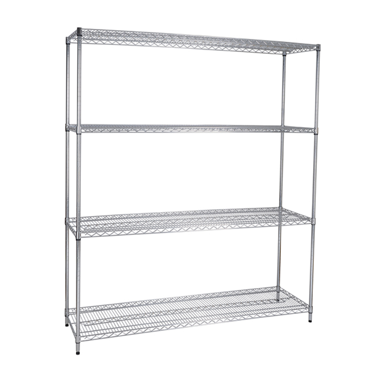 4 - Tier Metal Wire Shelving – Multi - Scene Storage Solution for Home ...